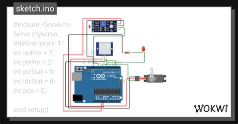Pir Sensor Door Wokwi Esp32 Stm32 Arduino Simulator