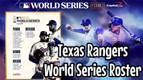 Texas Rangers Announce World Series Roster Lets Take A Look Youtube