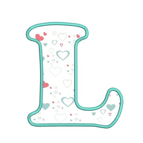 Matriz De Bordado Letra L Para Almofadas Shop Bazar Cia Shop Bazar Cia