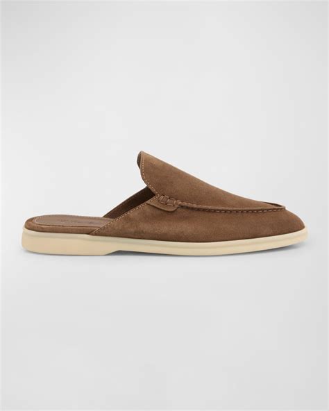 Loro Piana Mens Suede Mule Loafers Men Suede Loro Piana Men Formal