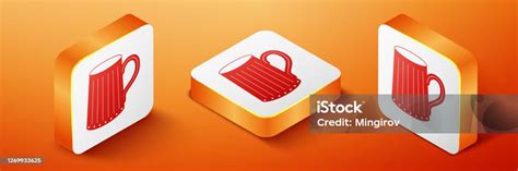 주황색 배경에 격리 된 등색 나무 맥주 머그잔 아이콘 주황색 정사각형 버튼 벡터 0명에 대한 스톡 벡터 아트 및 기타 이미지 0명 Ale 가득 찬 Istock