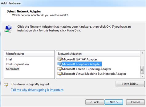 windows7里microsoft loopback adapter的安装方法 csdn博客