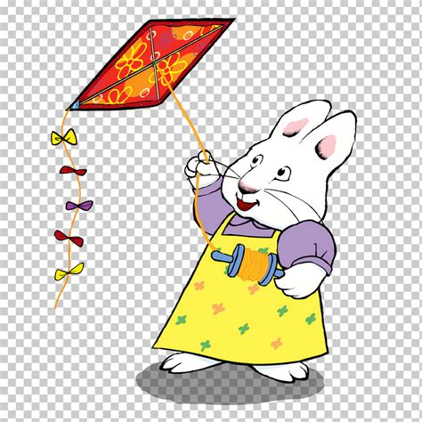Max Ruby Bunny Flying Kite Png Clipart Bunny Flying Kite Fun Kite