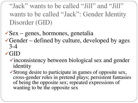 Gender And Sexual Disorders Ppt Download