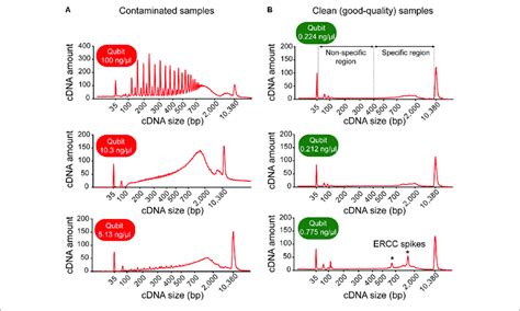 Example Electropherograms Of Contaminated Versus Clean Download