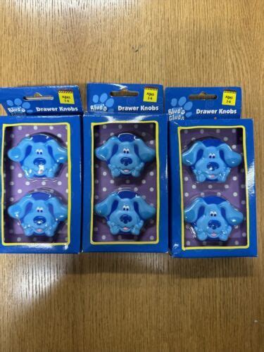 1999 Viacom Blues Clues Nick Jr New Drawer Knobs Set Of 3 4754319085