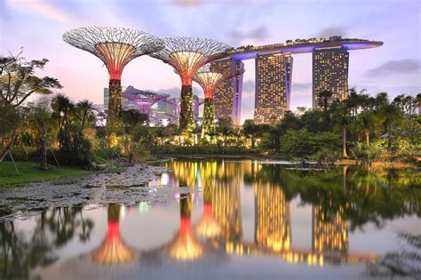 Gardens By The Bay And Marina Bay Sands Singapore Hd Wallpaper Rare