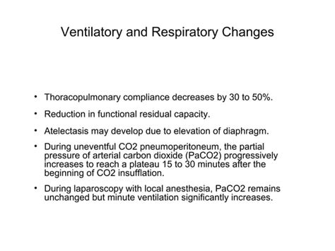 Anesthesia For Laproscopic Surgery Ppt Lung And Respiratory Health Diseases And Conditions