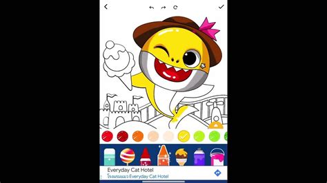 11년생의 유아용 색칠놀이로 핑크퐁 색칠하기 Youtube