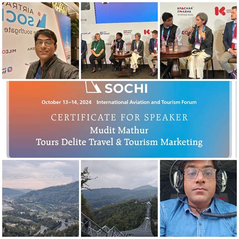 mudit mathur on linkedin airtravelsochi2024 sochitourism aviationindustry travelandtourism…