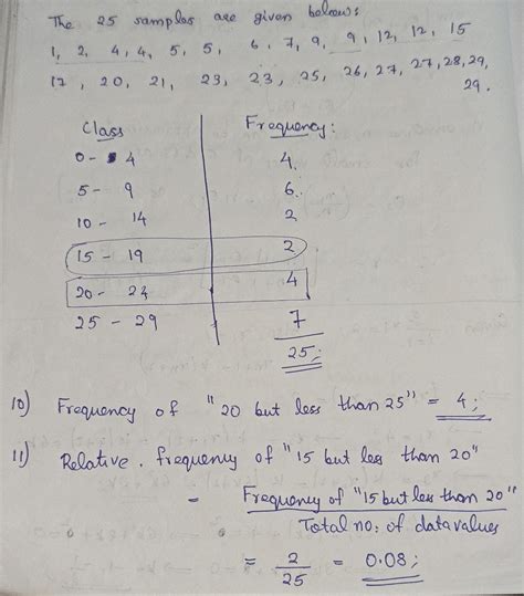 Solved The Ordered Array Below Resulted From Selecting A Sample Of 25 Course Hero