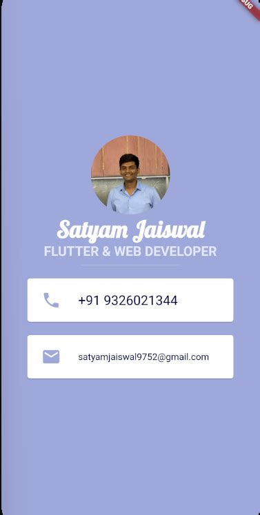 github 1satyamjaiswal mi card flutter a basic details app about me