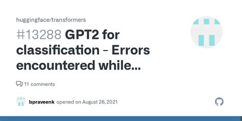GPT For Classification Errors Encountered While Running Run Glue Py And Possible Fixes