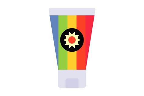 Rainbow Icon Sunscreen Design Creative Graphic By Aerorbstudio