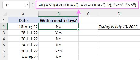 Excel IF Between Two Numbers Or Dates