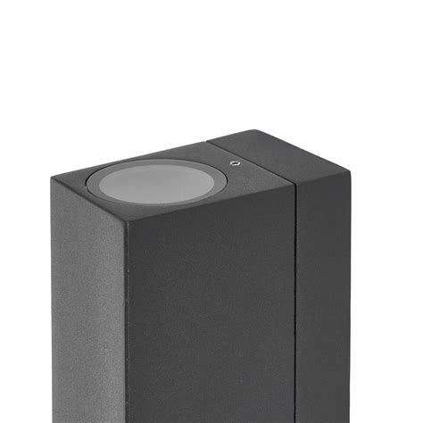 Prios Outdoor Wall Light Tetje Black Angular Sensor Lights Ie
