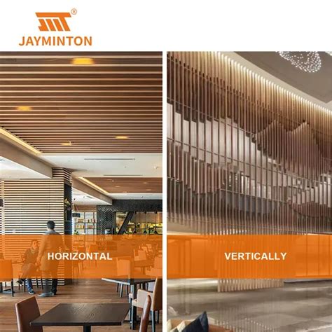 Aluminum Timber Look Batten Cladding House Facade Outdoor Exterior Wall