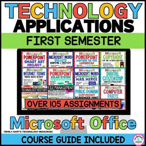 Technology Applications Complete Course 1st Semester Computer Bundle