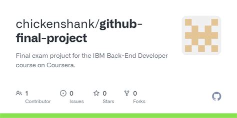 Github Chickenshankgithub Final Project Final Exam Projuct For The