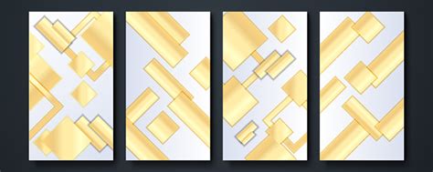 현대 화이트와 골드 추상적 배경의 세트 추상적인 고급스러운 블랙 골드 배경 기하학적 모양 패턴이있는 현대 어두운 배너 템플릿