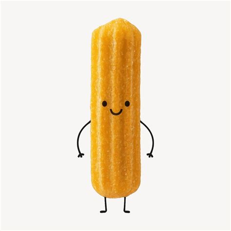Smiling Churro Cartoon Character Free Photo Illustration Rawpixel