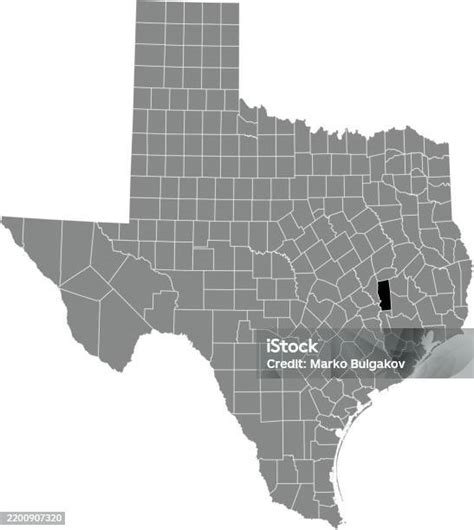 Location Map Of Texas Grimes County Stock Illustration Download Image