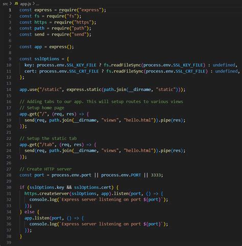 There Was A Problem Reaching This App Static Tabs Application Fails