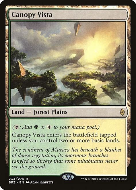 Canopy Vista Battle For Zendikar Magic The Gathering
