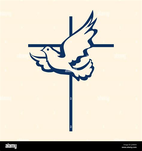 Christian Dove Symbol The Cross Of Jesus And The Dove A Symbol Of