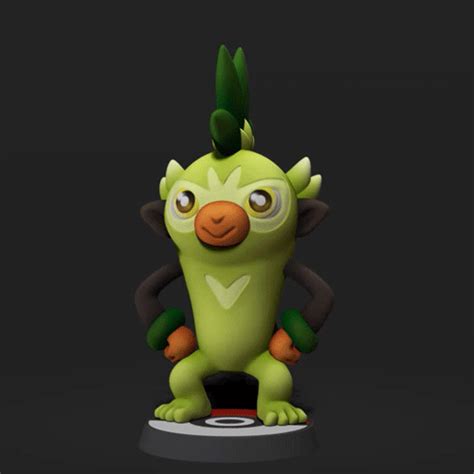 Fichier Stl Thwackey Fan Art Figurine PokÉmon PokÉmon Unite・idée Pour Impression 3d à