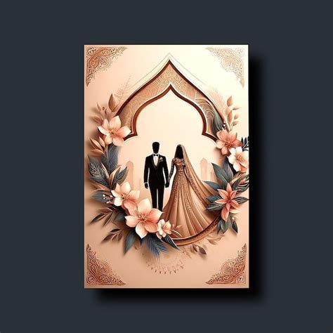 결혼 초대 카드 디자인 무료 템플릿 프리미엄 Psd 파일