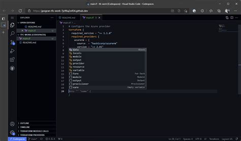 Make Terraform Extension Available In Browser Mode · Issue 768 · Hashicorpvscode Terraform