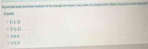 solved prove that when the three medians of the triangle are drawn