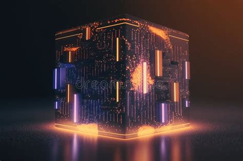 Futuristic Big Data Visualization Concept Visual Information Complexity Generative Ai Stock