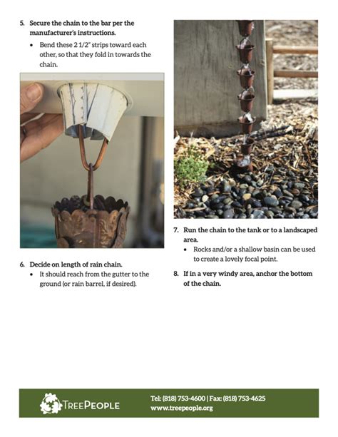 How To Install A Rain Chain Treepeople