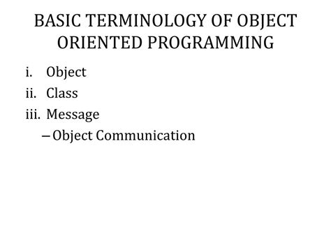 Ppt Object Oriented Programming F3031 Powerpoint Presentation Free