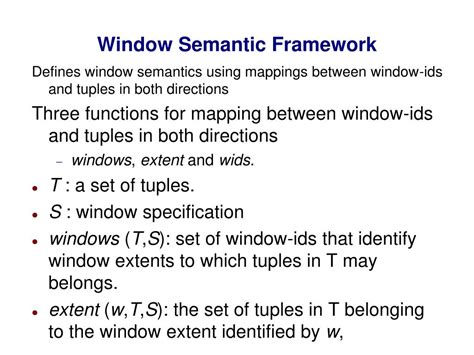 Ppt Semantics And Evaluation Techniques For Window Aggregates In Data
