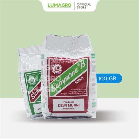 Jual Pupuk Sampurna Merah B Hijau D 100gr Pertumbuhan Buah Penghijau Daun Booster Tanaman