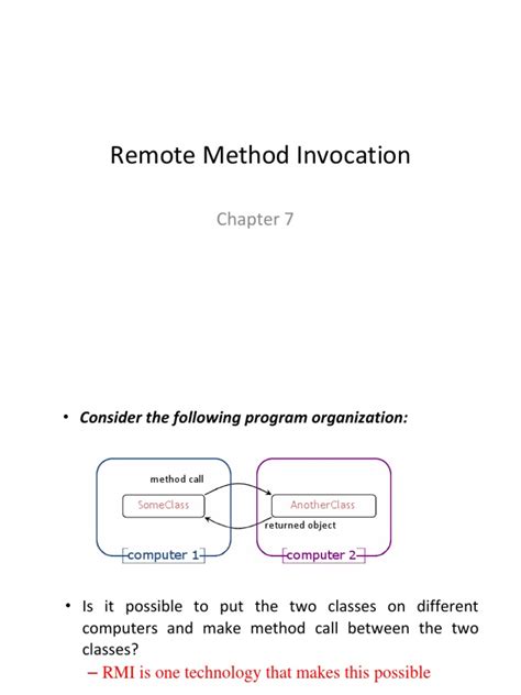 chapter 7 rmi pdf class computer programming java virtual machine