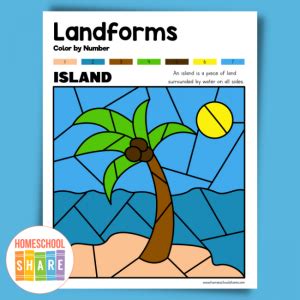 Landforms Color By Number Printables Homebabe Share