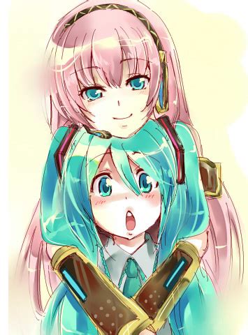 Hatsune Miku And Megurine Luka Vocaloid Danbooru