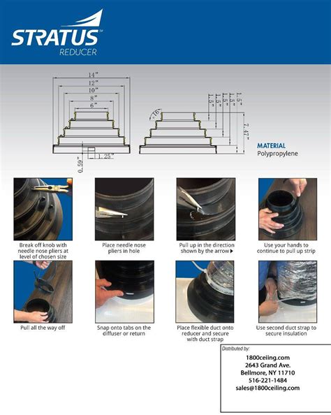 Universal Hvac Reducer And Transition Nrd For 14 Collars Only