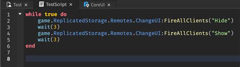 Setcoreguienabled Only Works Once Scripting Support Developer