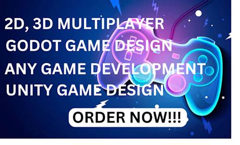 develop any 2d 3d singleplayer multiplayer games design godot game