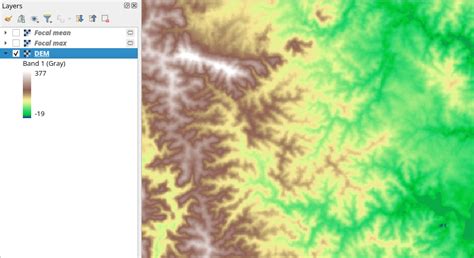results of focal statistics in arcgis pro geographic information