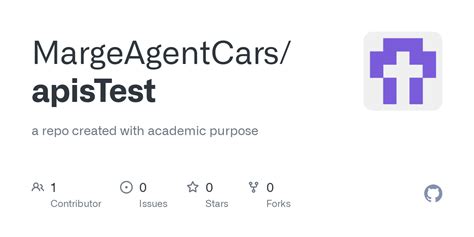 GitHub MargeAgentCars ApisTest A Repo Created With Academic Purpose