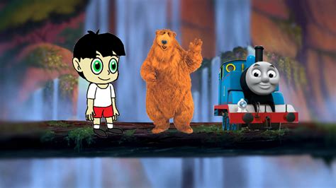 Thomasbear And Jacob In Bridge Waterfall By Jakeysamra On Deviantart