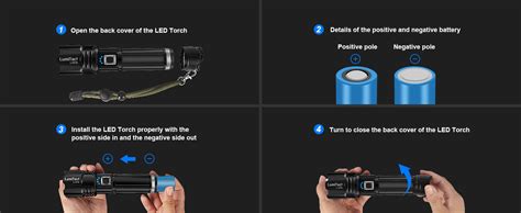 Lumitact Torches Led Super Bright Rechargeable Led Torch 500000 Lumens Xhp702 Tactical