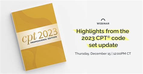 Annmarie Cross On Linkedin Highlights From The 2023 Cpt® Code Set Update
