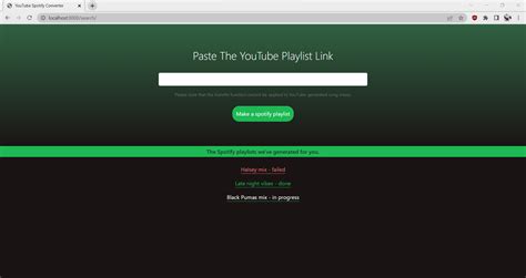 Github Nikolinanericyoutube To Spotify Playlist Converter An App